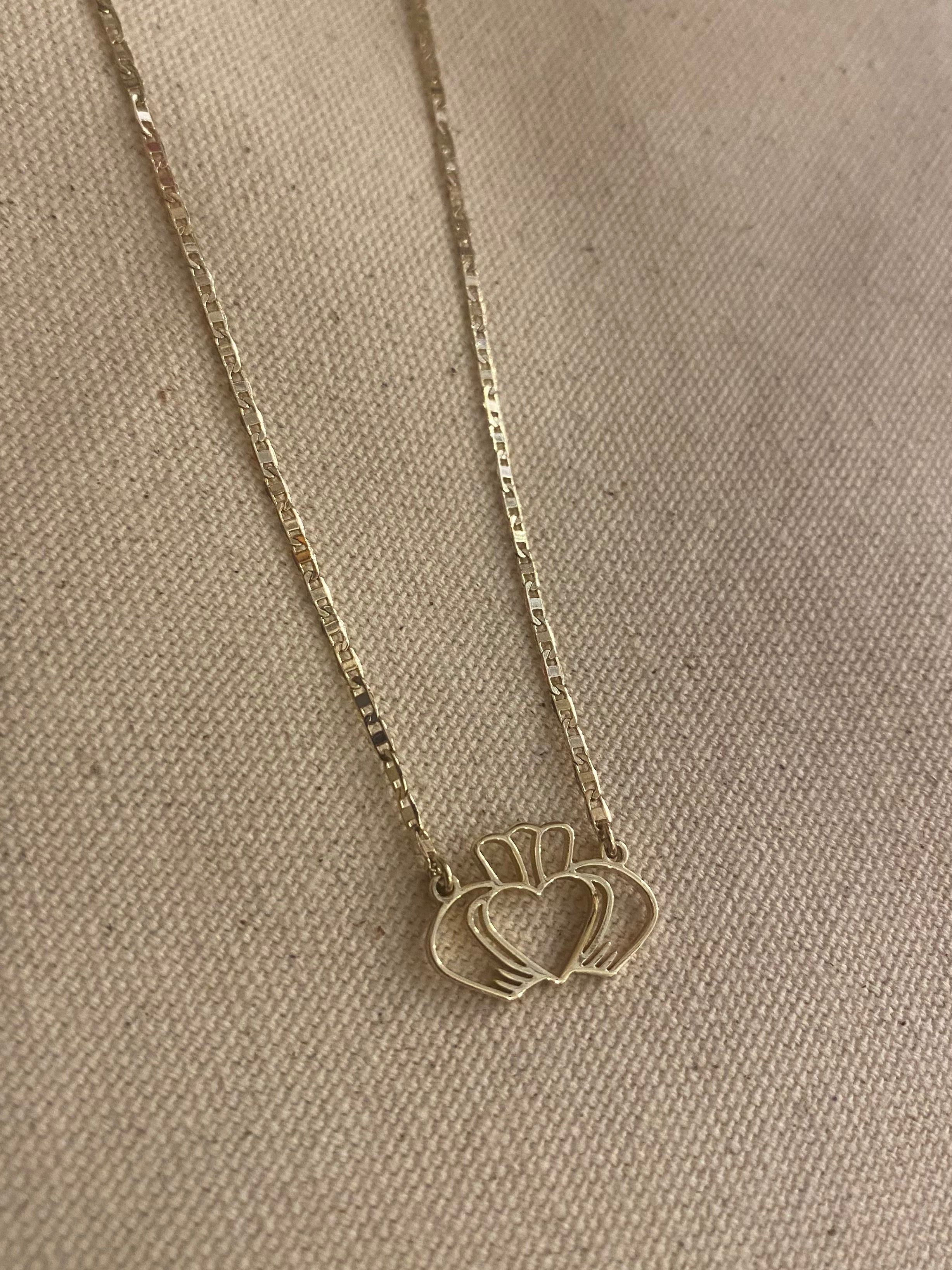 Don't Kill My Vibe Have My Heart Claddagh Necklace – Irving Green